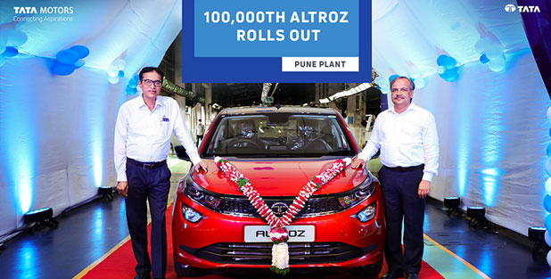 Tata Motors celebrates 1,00,000-rollout milestone for ALTROZ – # ...